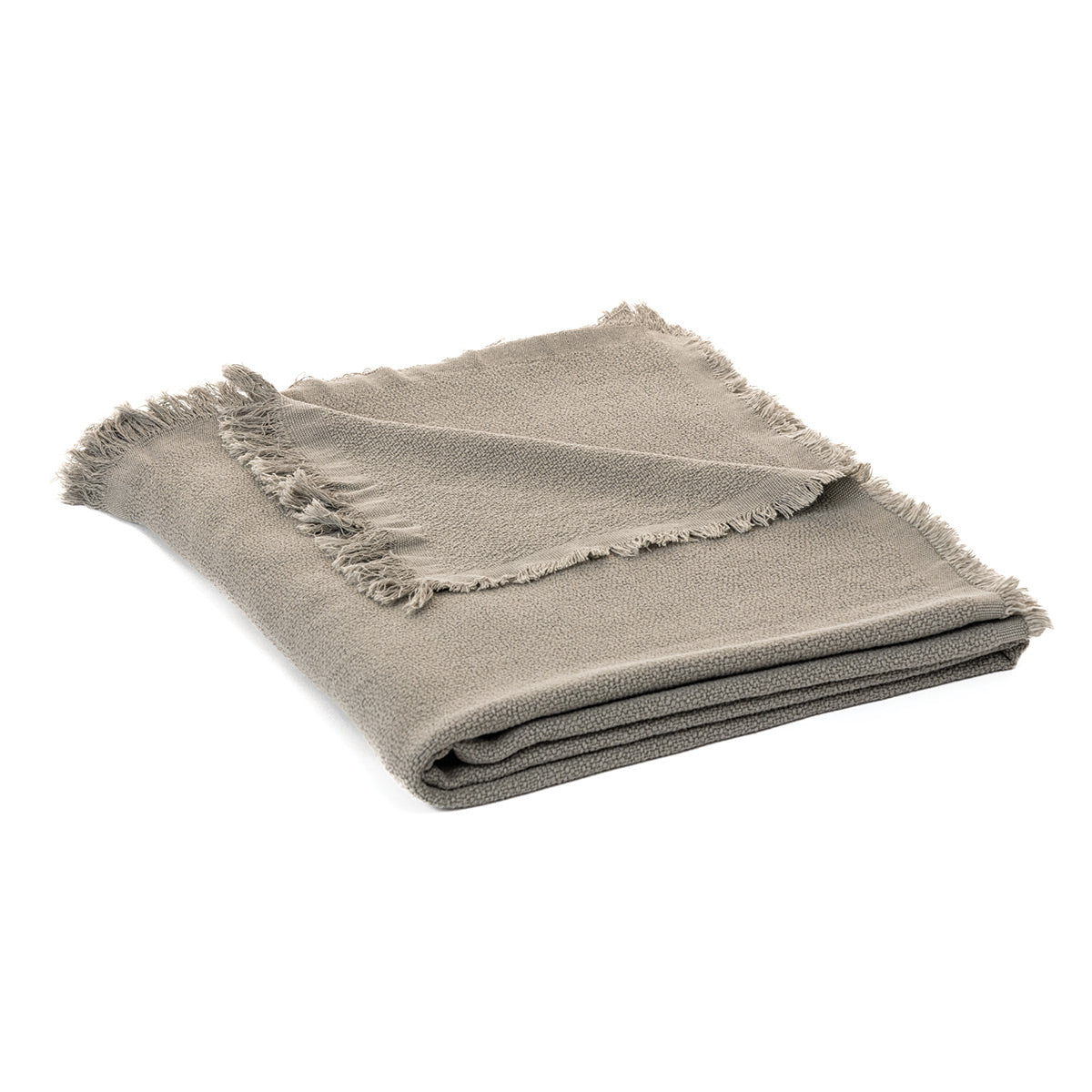 Jeté tissé gris Okou