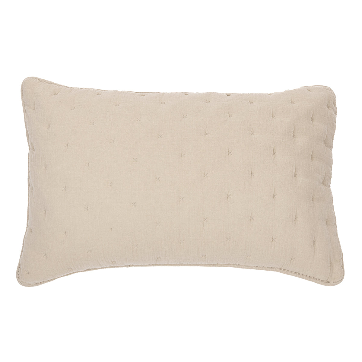 Mousseline natural pillow sham