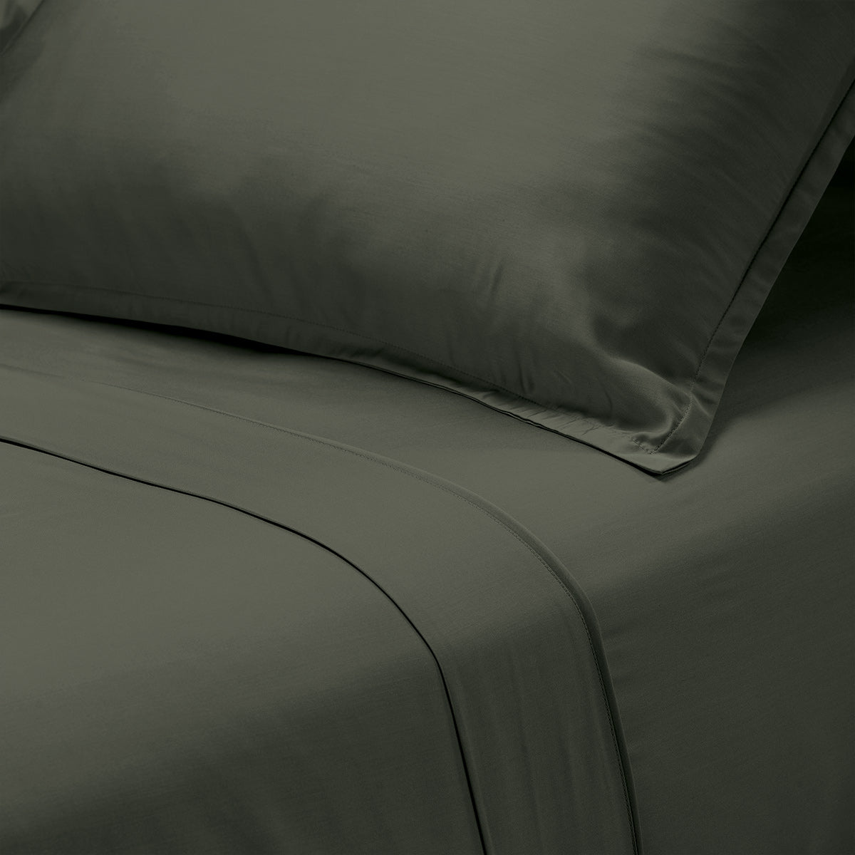 Bambou olive sheet set